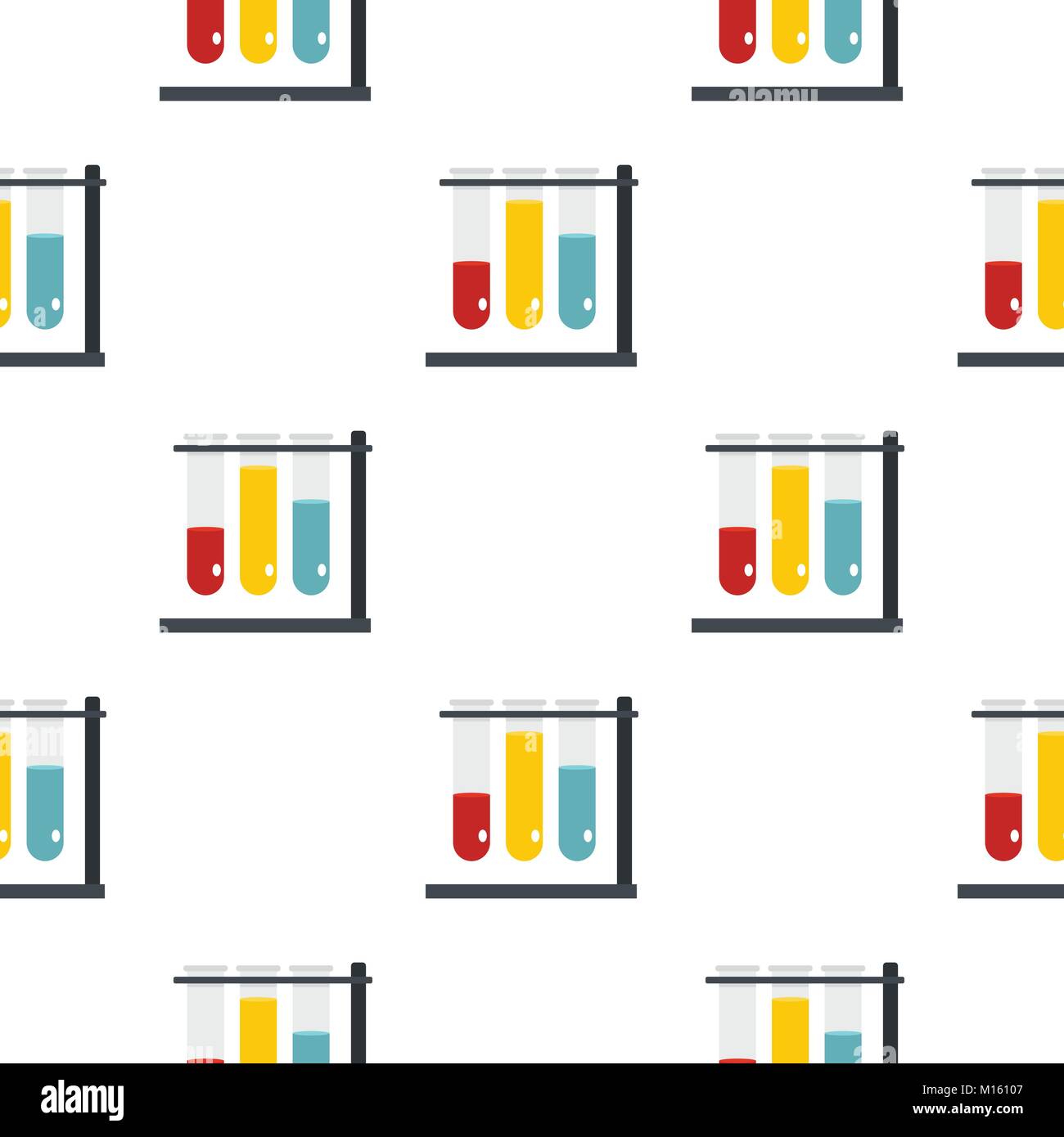 Medical test tubes in holder pattern seamless Stock Vector Image & Art ...