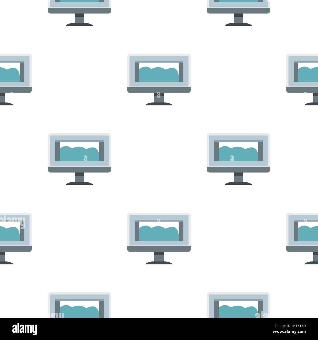 Drawing monitor pattern seamless Stock Vector Image & Art - Alamy