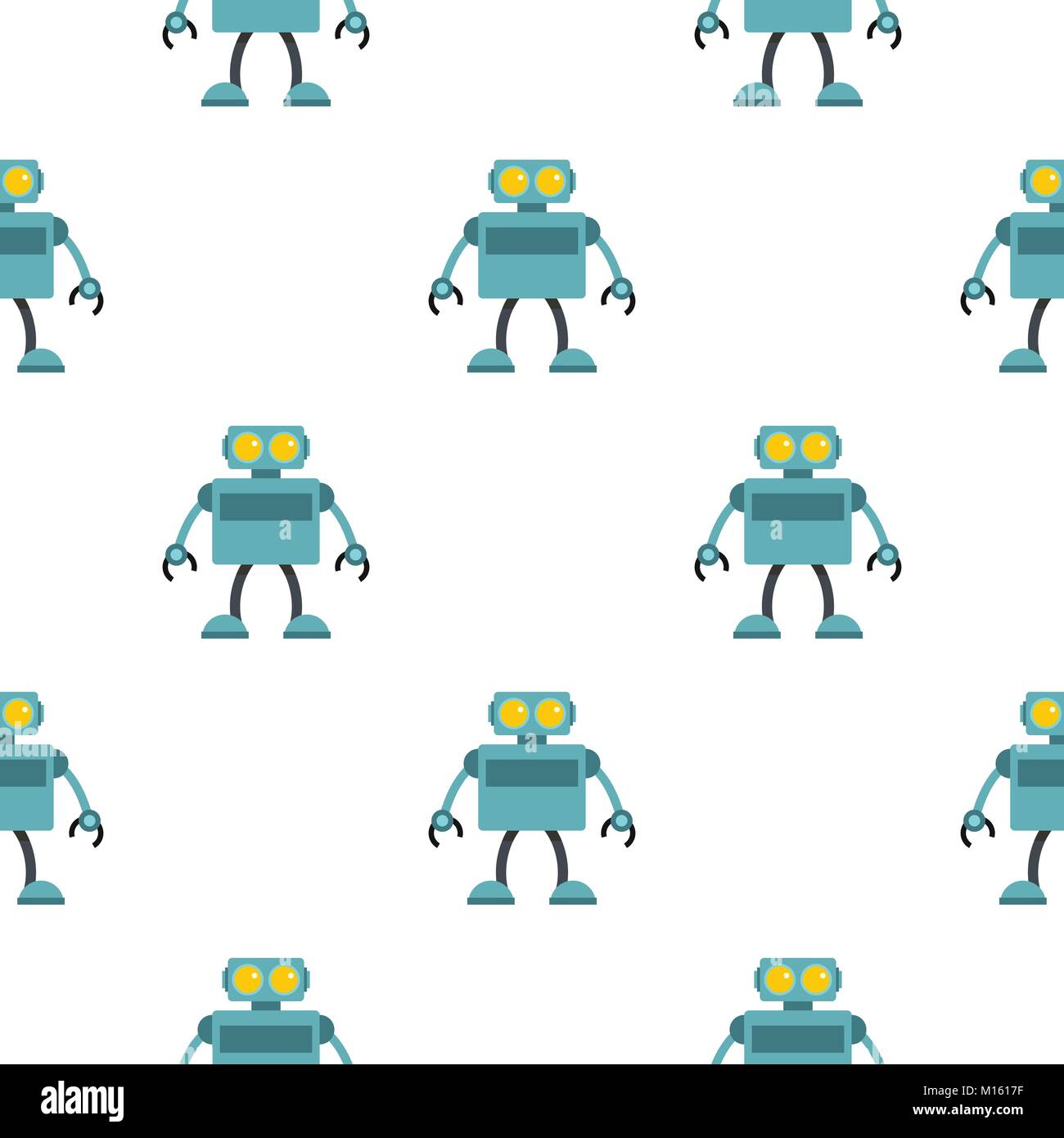 Blue robot pattern seamless Stock Vector Image & Art - Alamy
