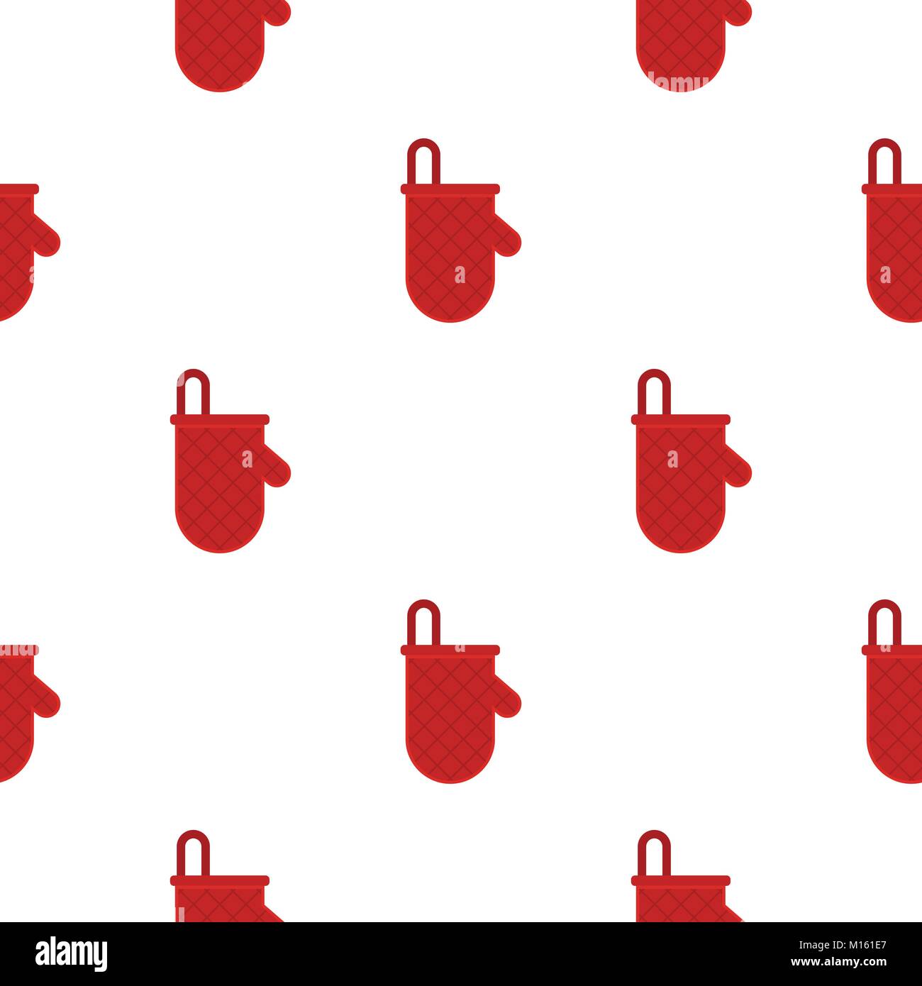Red oven mitten pattern seamless Stock Vector Image & Art - Alamy