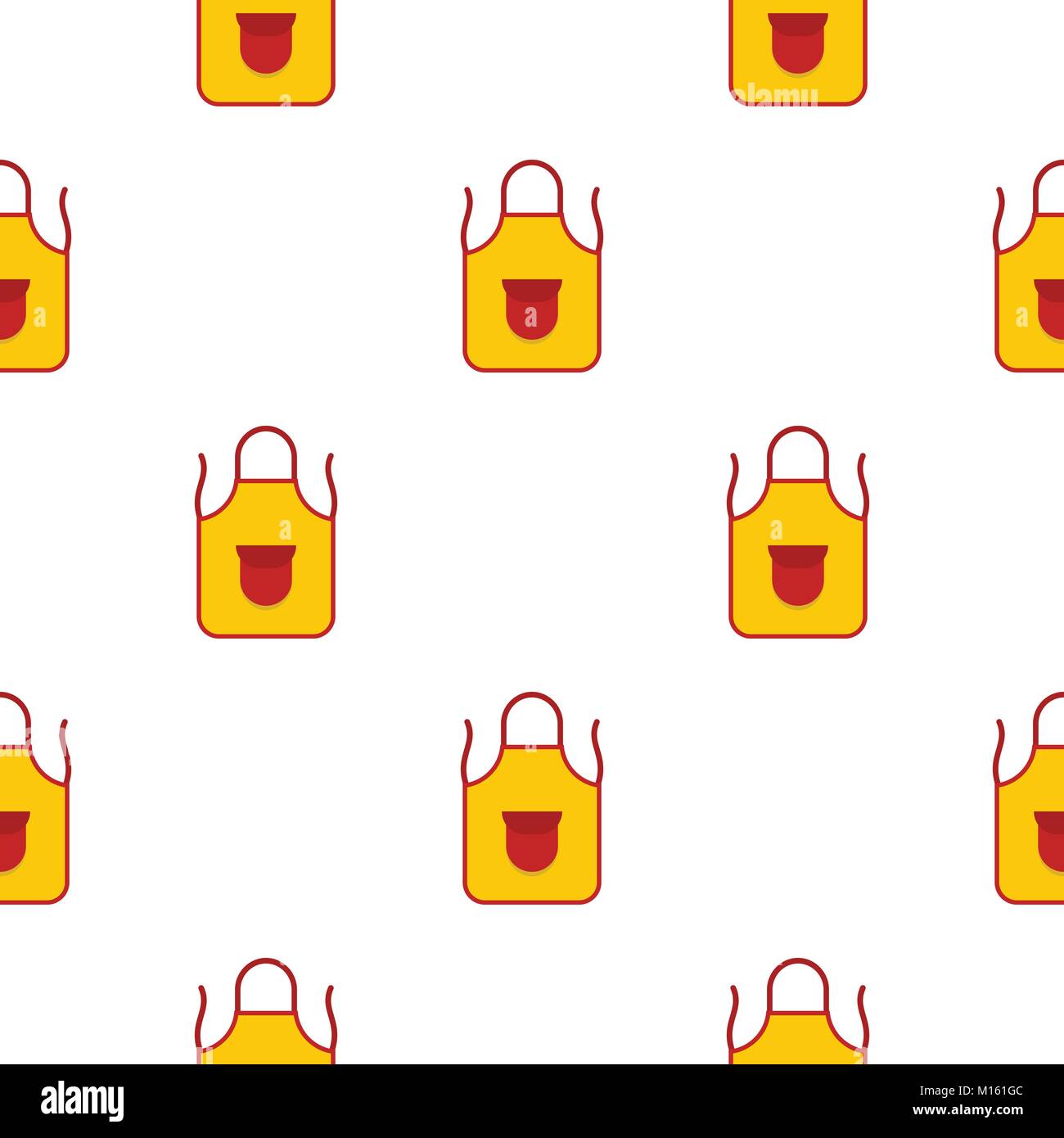Yellow apron with red pocket pattern seamless Stock Vector Image & Art ...