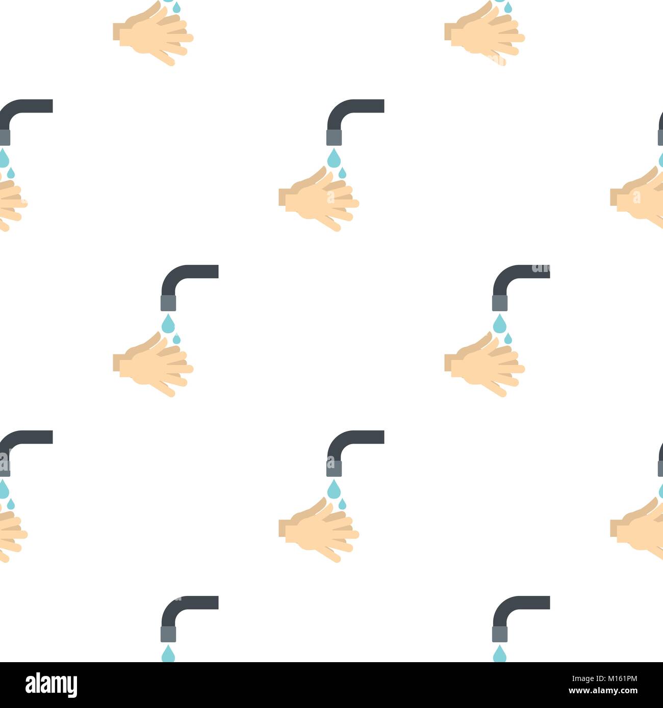 Washing hands under tap Stock Vector Images - Alamy