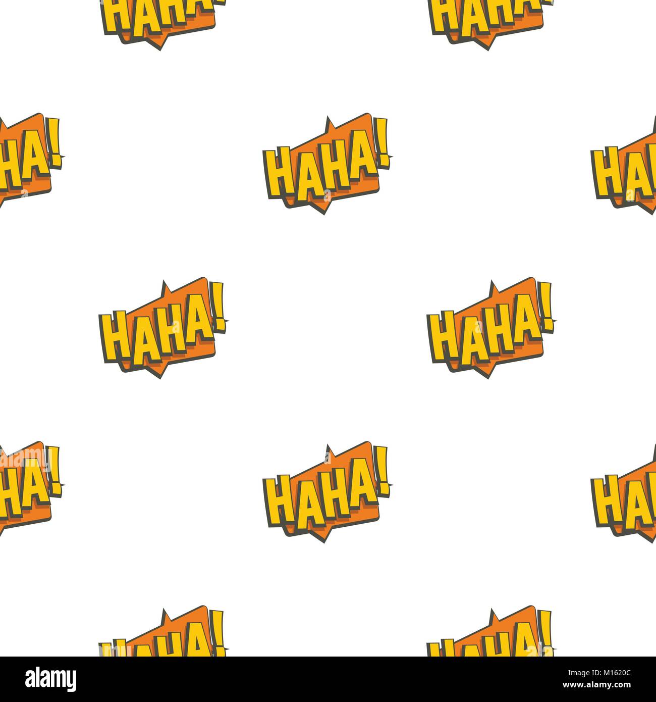 HAHA, comic text speech bubble pattern seamless Stock Vector Image ...
