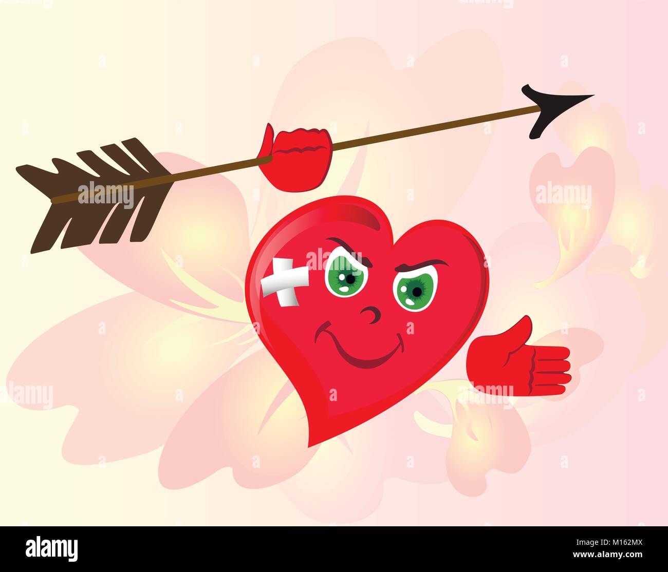 Crazy heart Stock Vector Images - Alamy