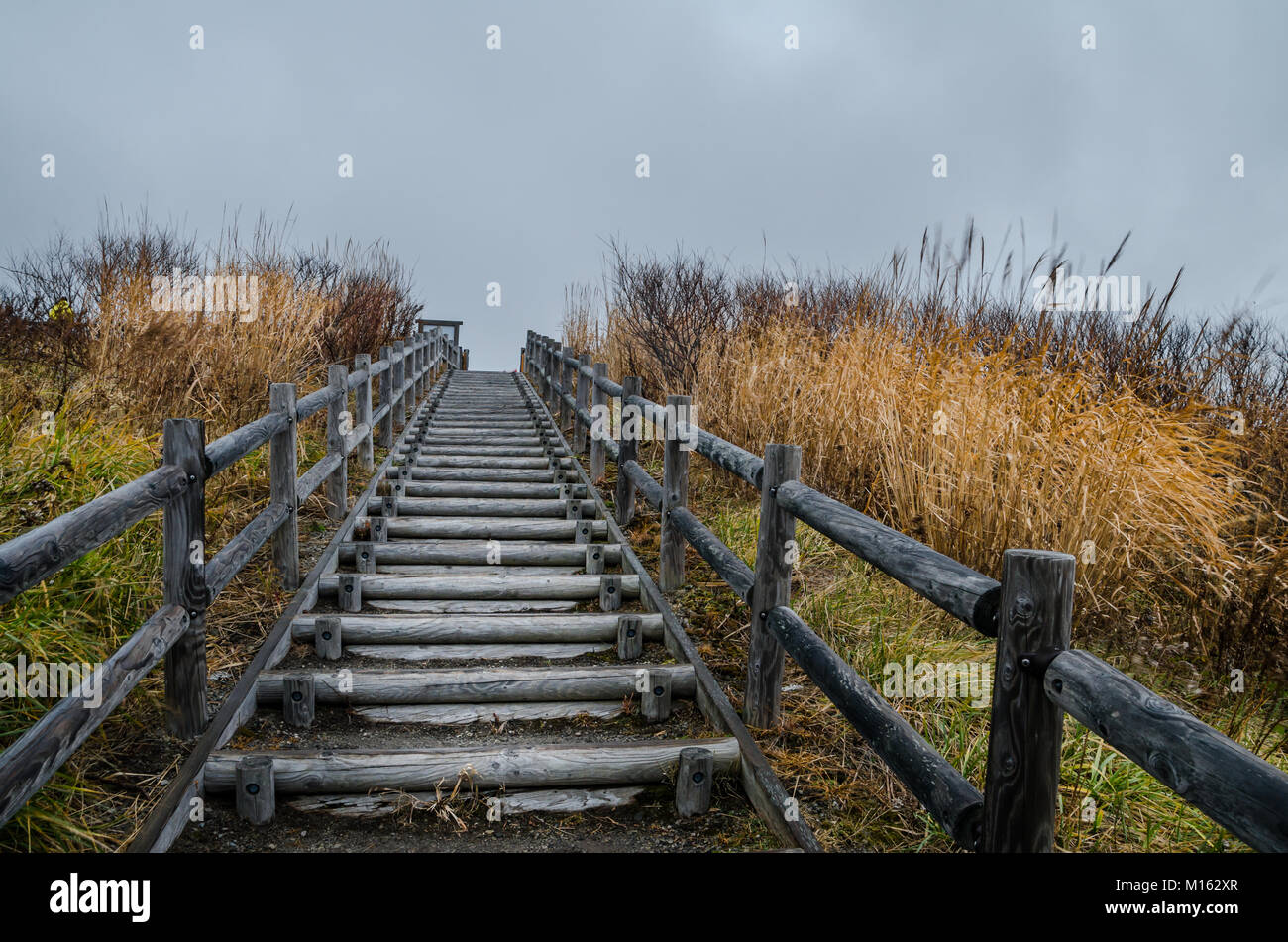 Panoramic view of Mount Usu. Mount Usu is an active stratovolcano in ...
