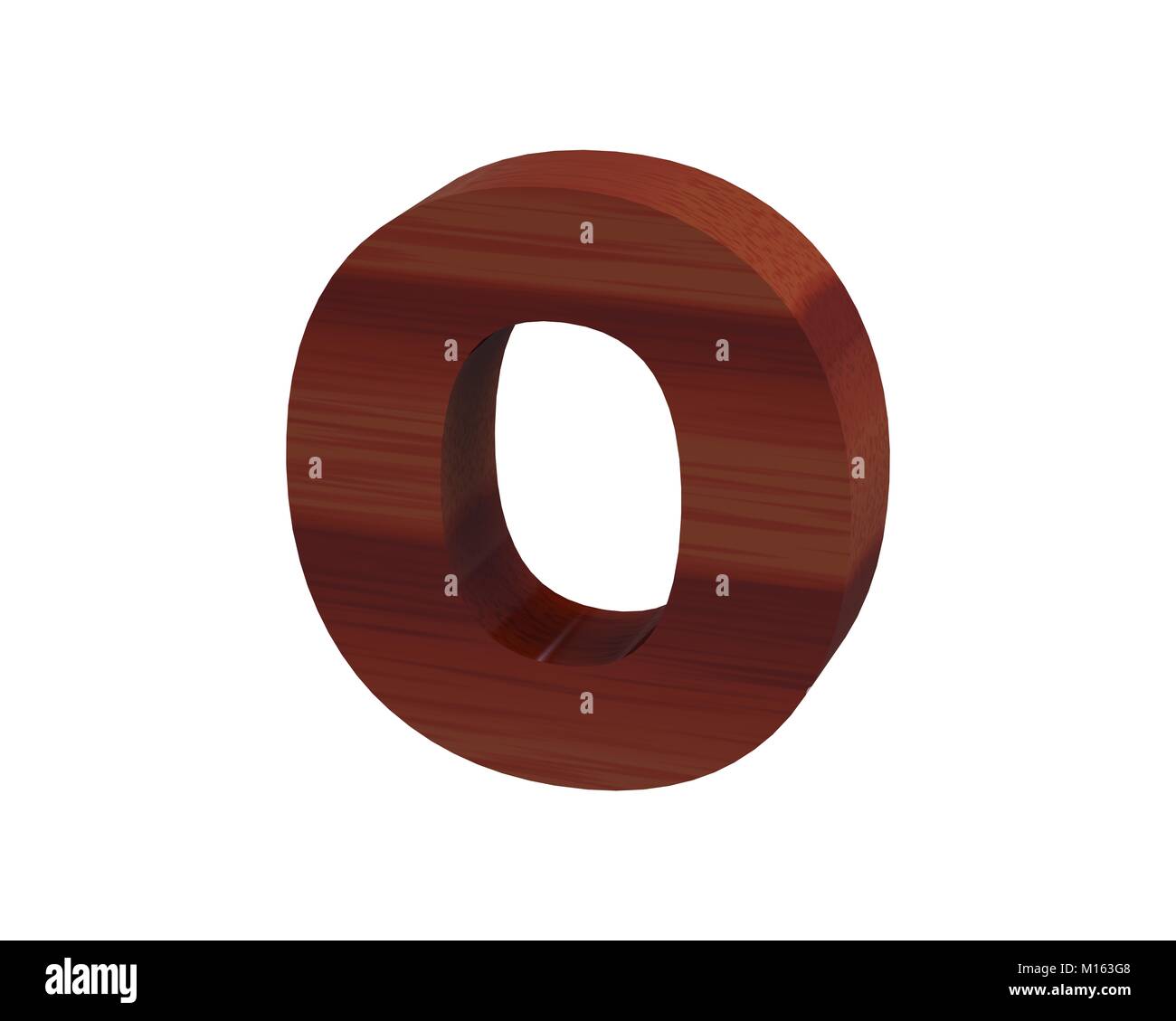 Font Polished rosewood lowercase o Stock Photo - Alamy