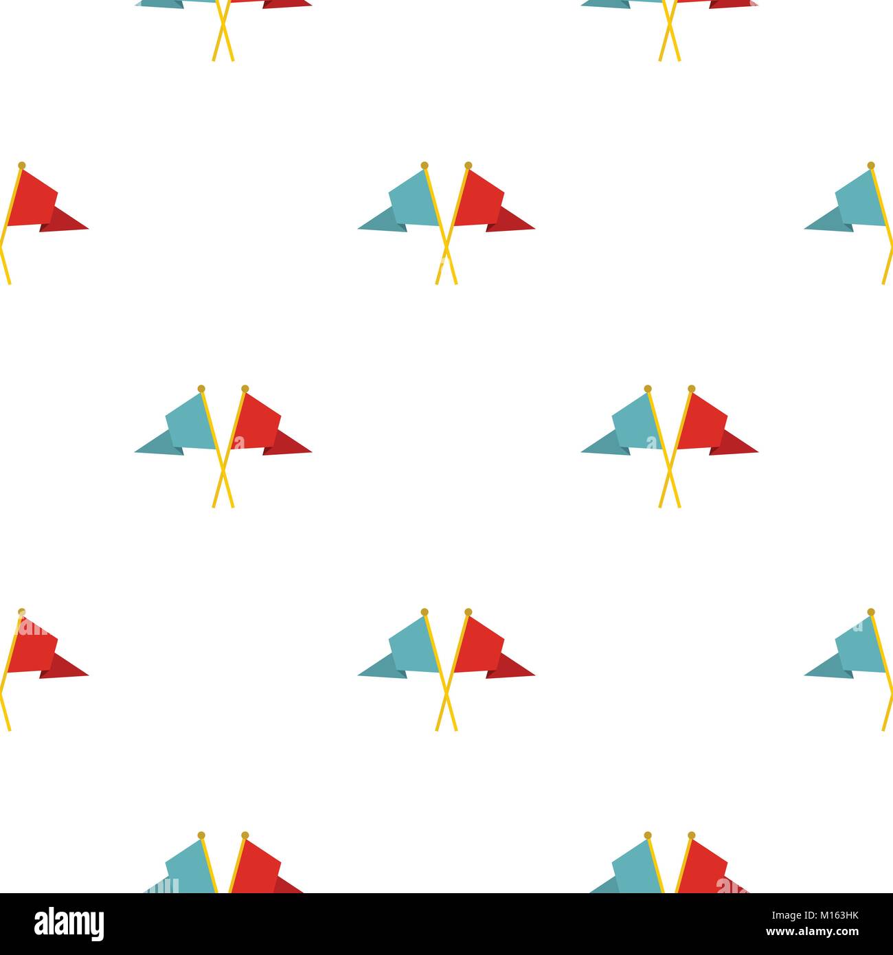 Red and blue flags pattern flat Stock Vector Image & Art - Alamy