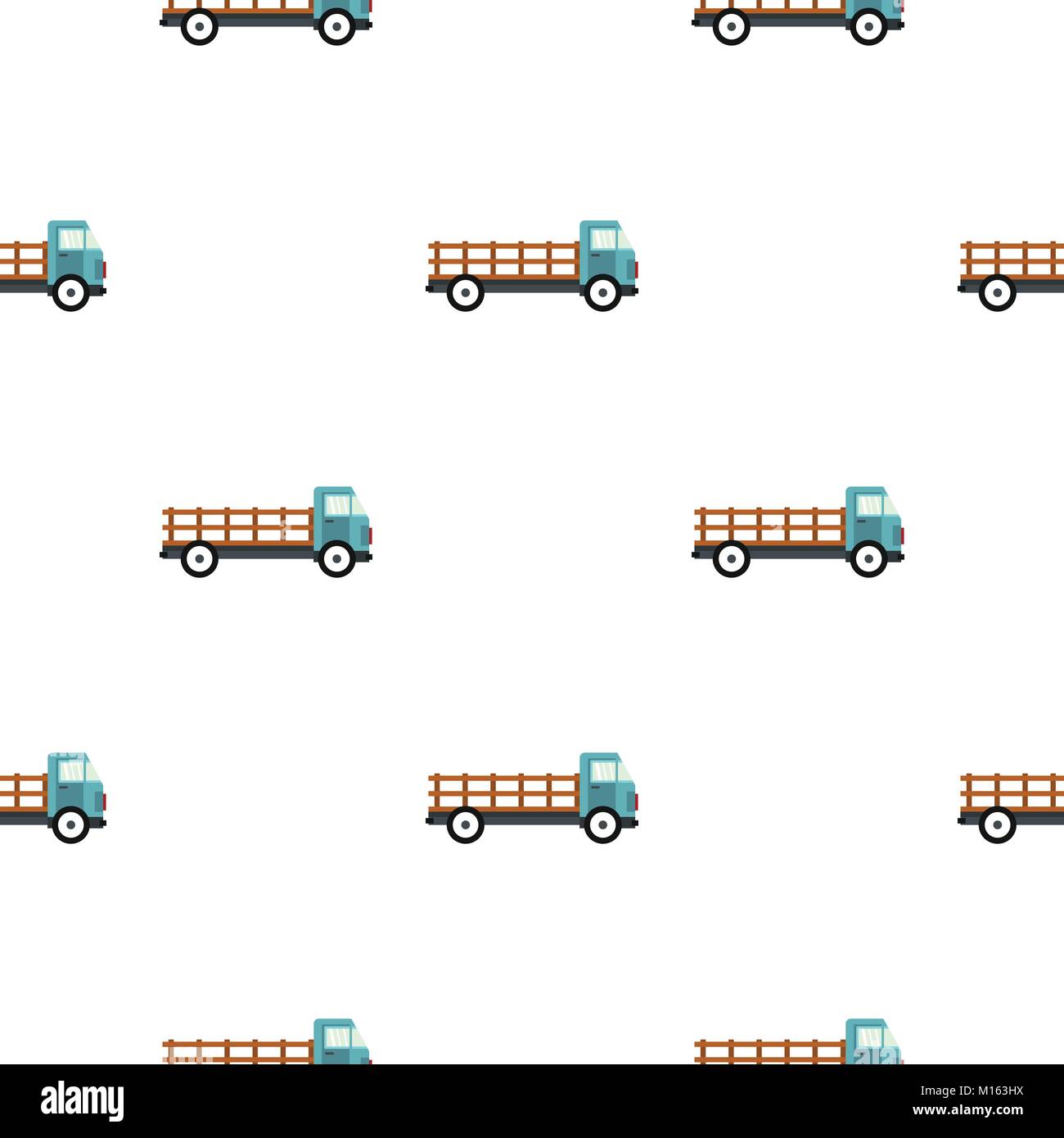 Delivery truck pattern flat Stock Vector Image & Art - Alamy