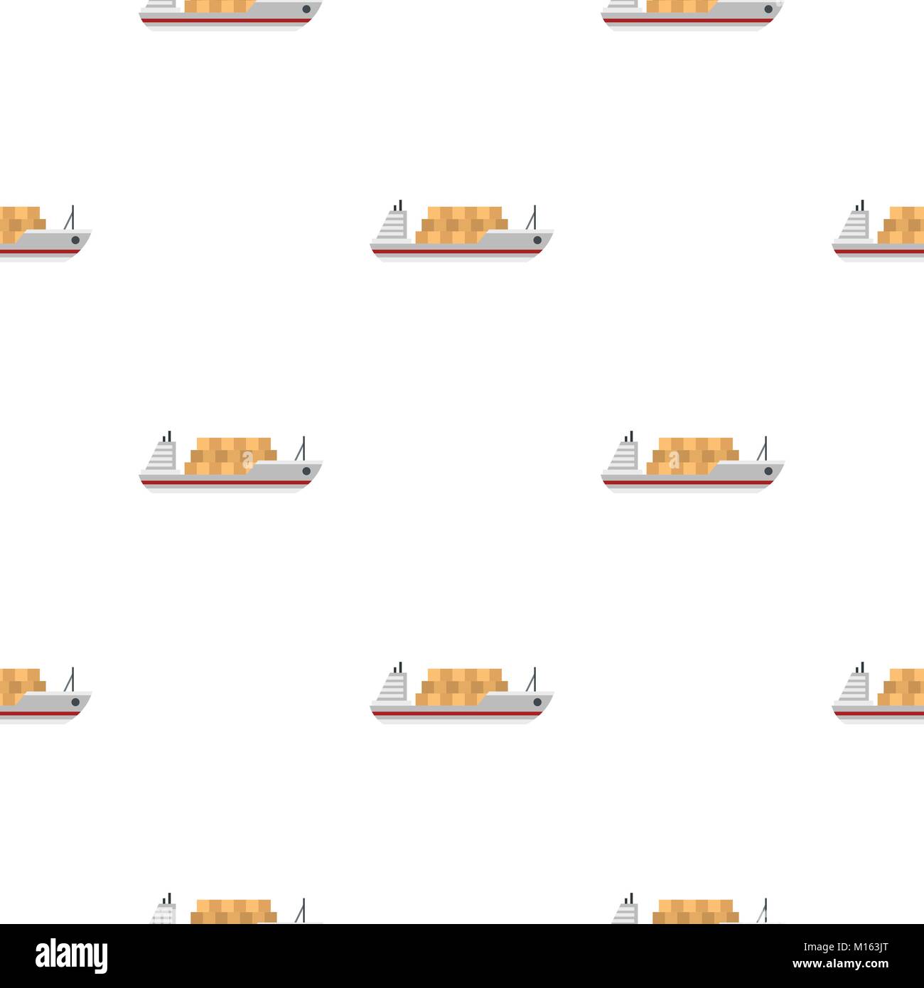 Cargo ship pattern flat Stock Vector Image & Art - Alamy