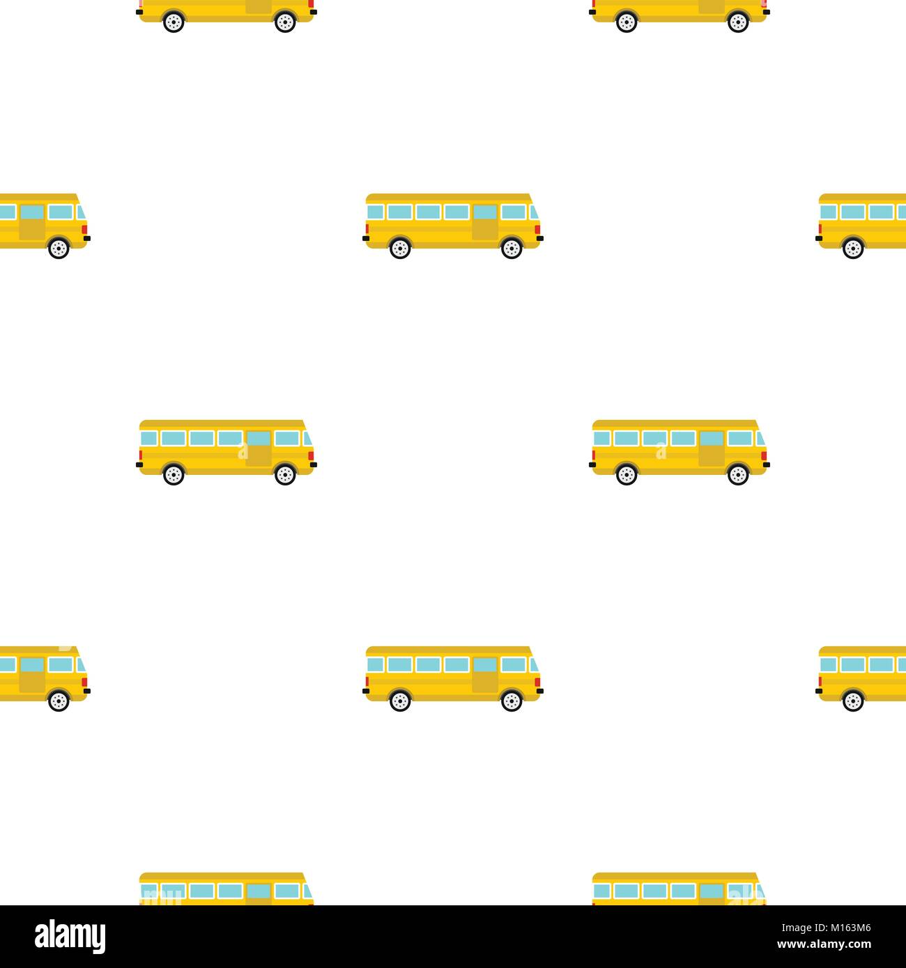 Bus pattern flat Stock Vector Image & Art - Alamy
