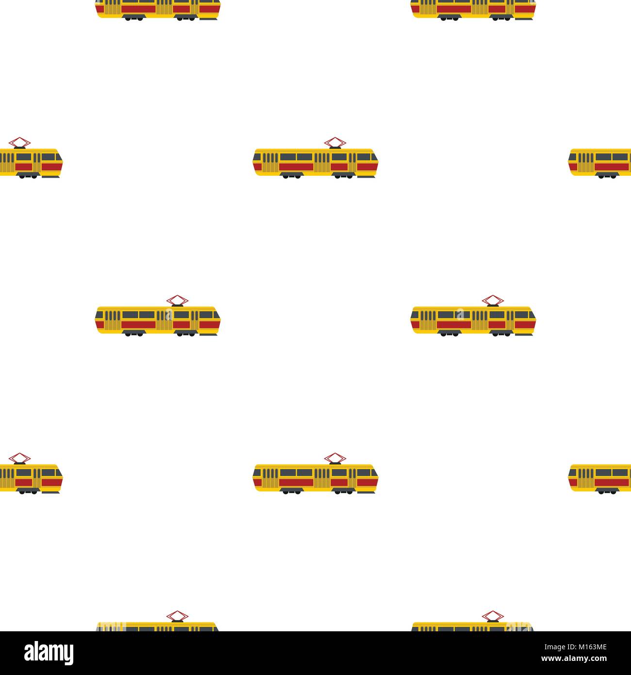 Tram pattern flat Stock Vector Image & Art - Alamy