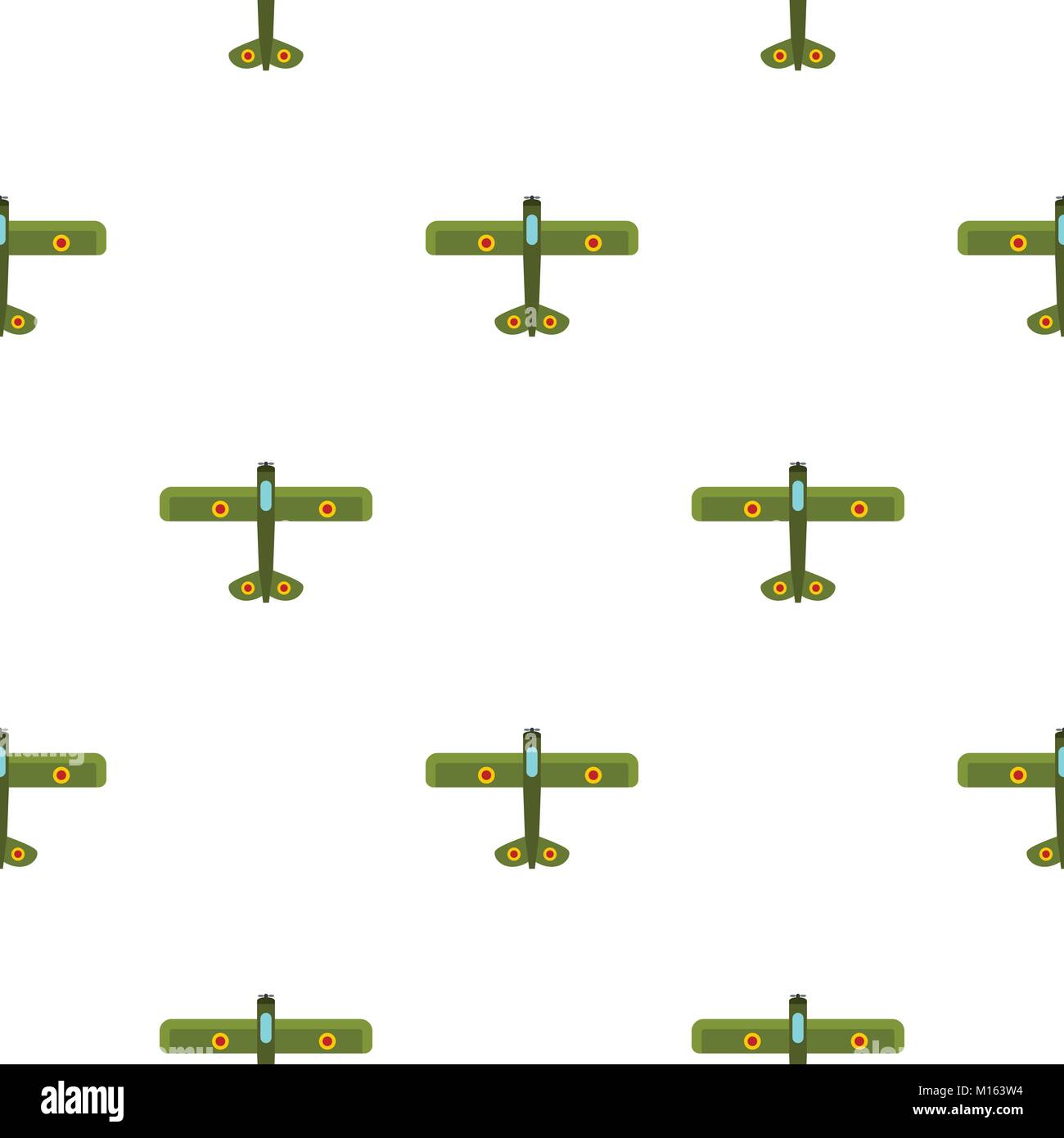 Army biplane pattern flat Stock Vector Image & Art - Alamy