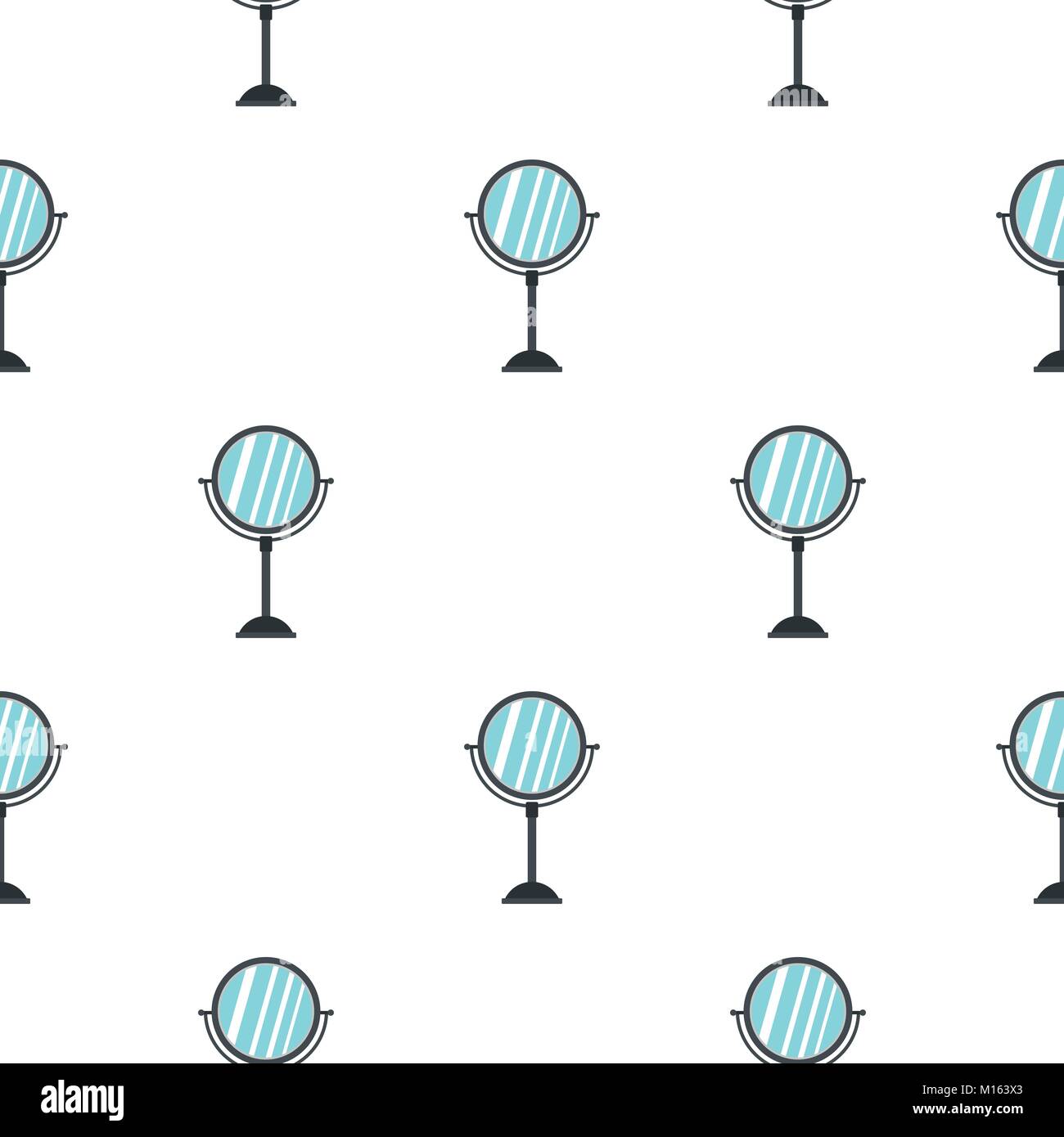 Round mirror pattern flat Stock Vector Image & Art - Alamy