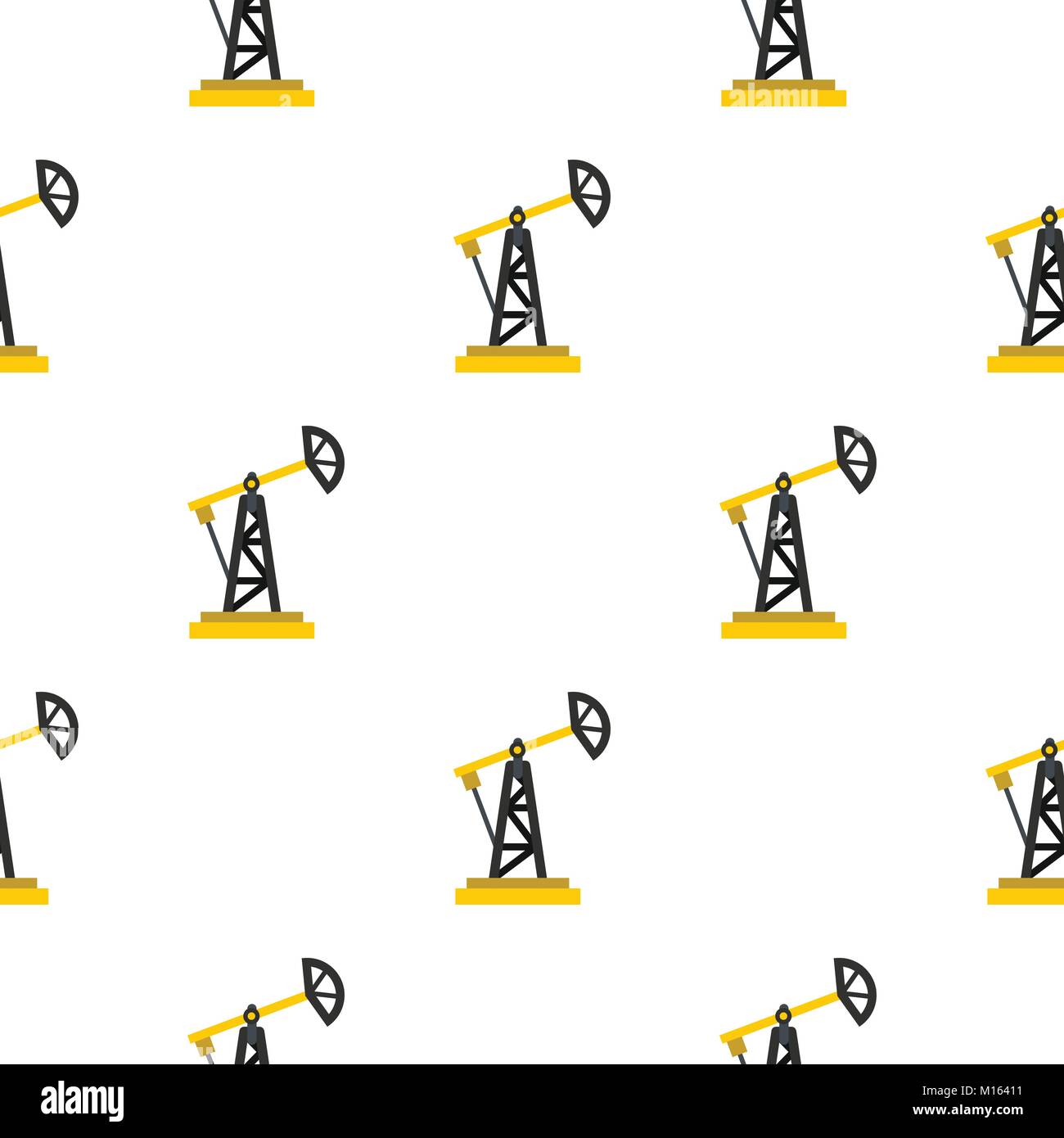 Oil rig pattern flat Stock Vector Image & Art - Alamy