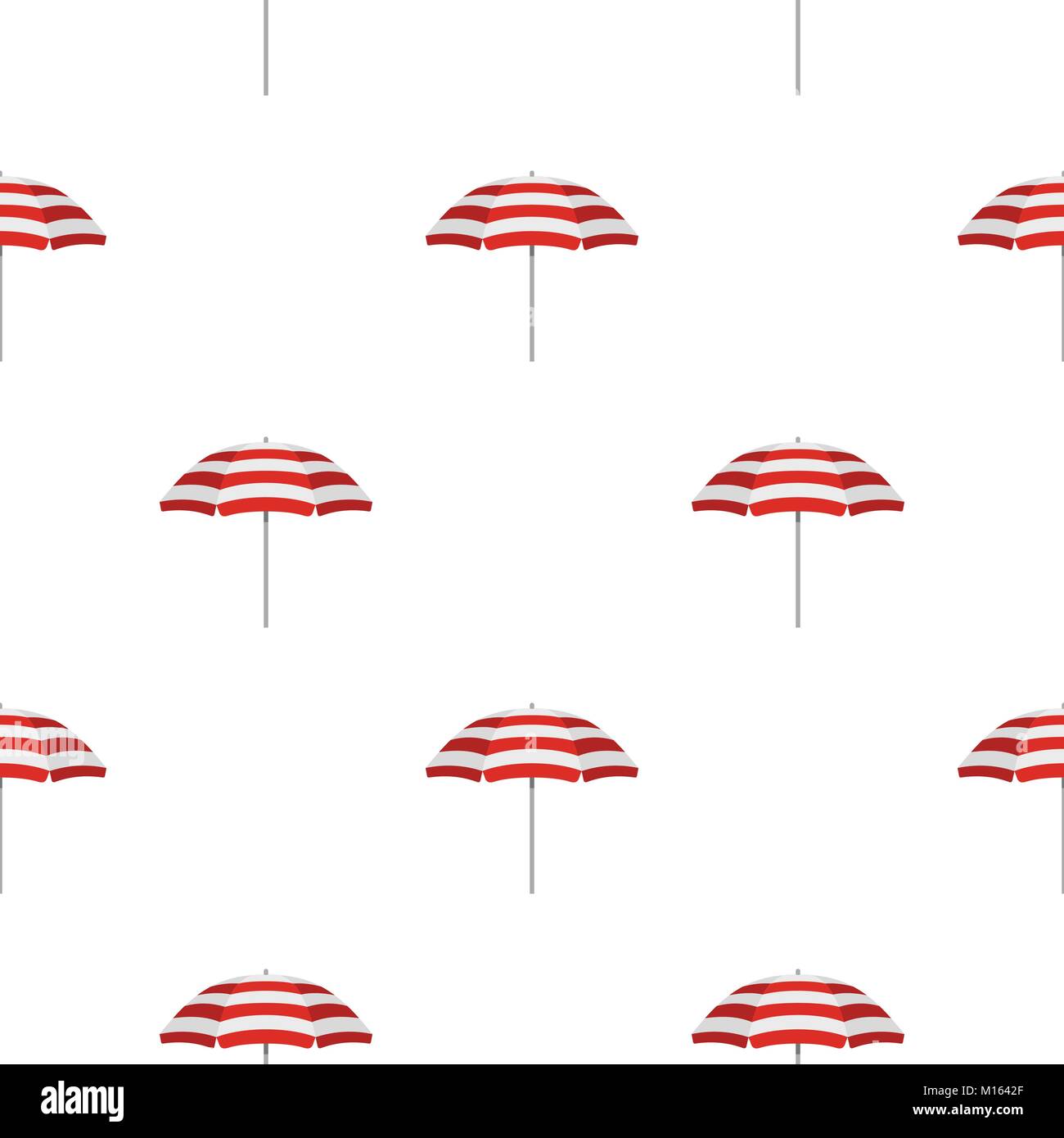 Beach umbrella pattern flat Stock Vector Image & Art - Alamy