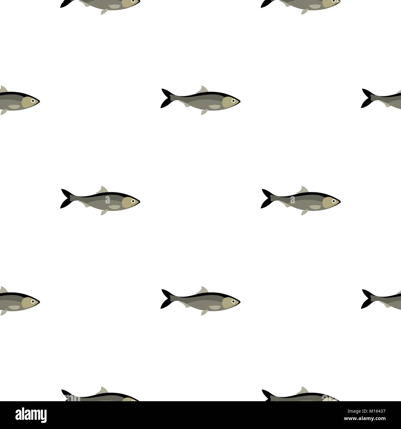 Repeating pattern fish Cut Out Stock Images & Pictures - Alamy