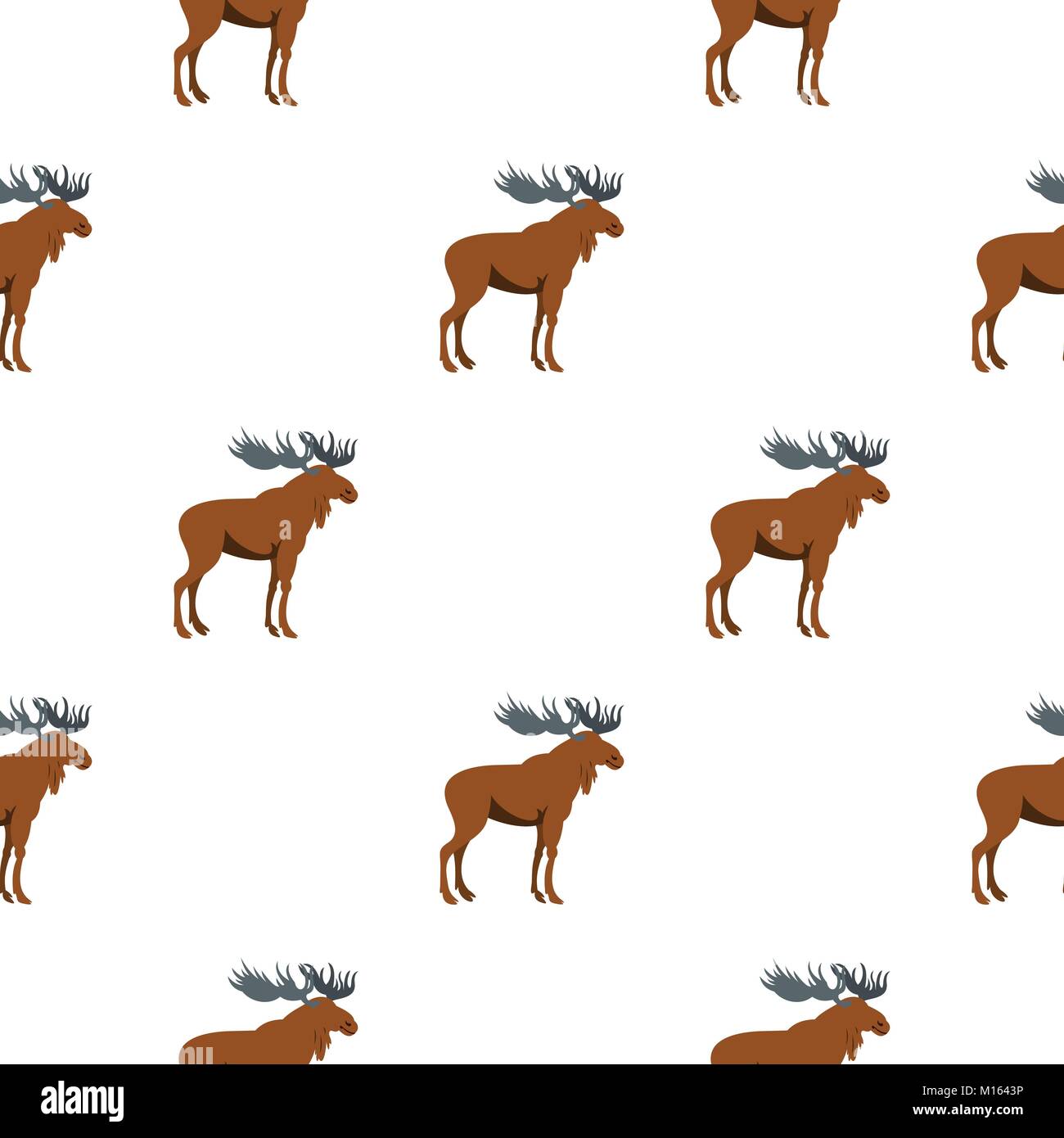 Reindeer repeat pattern Cut Out Stock Images & Pictures - Alamy