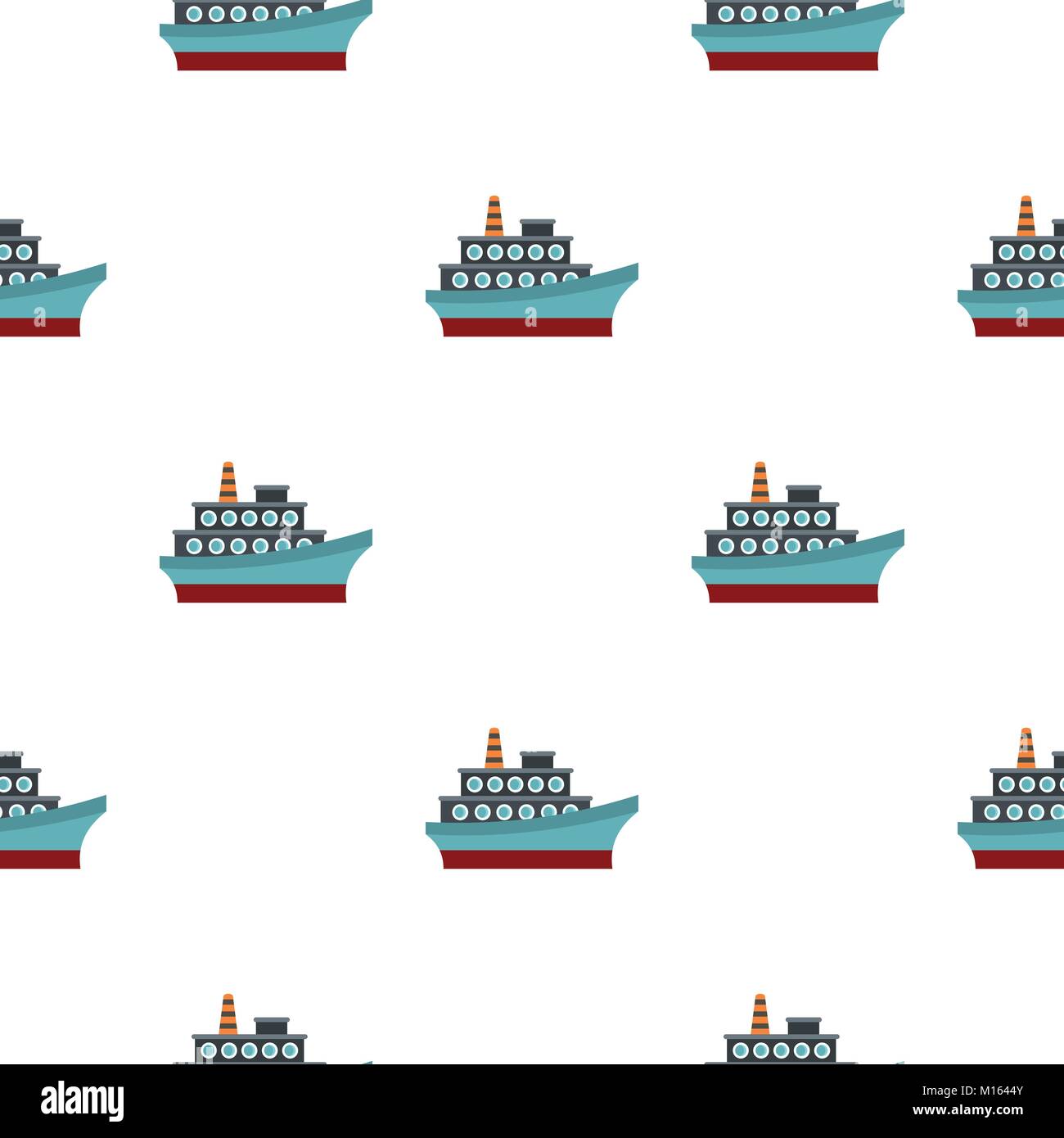 Big ship pattern flat Stock Vector Image & Art - Alamy