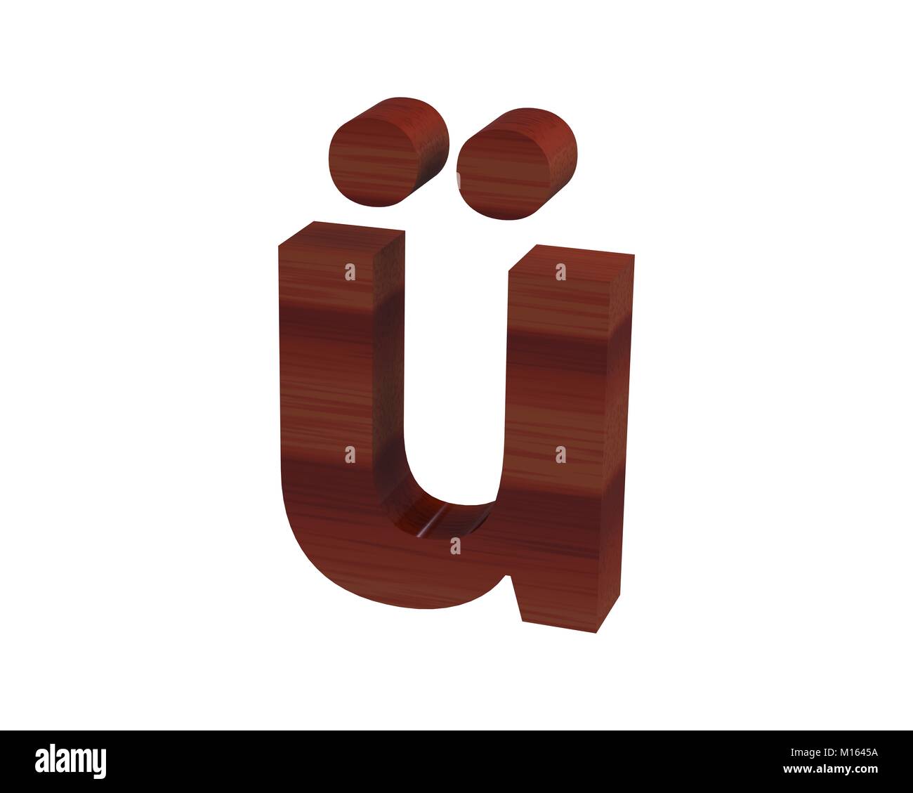 Font Polished rosewood special character ALT0252 Stock Photo - Alamy