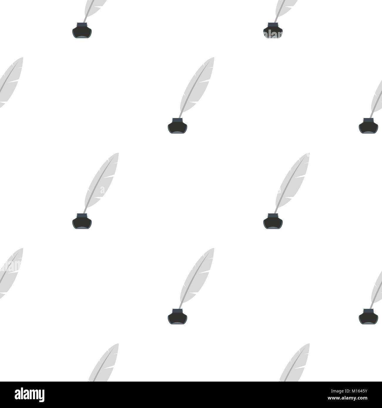 Ink with pen pattern flat Stock Vector Image & Art - Alamy