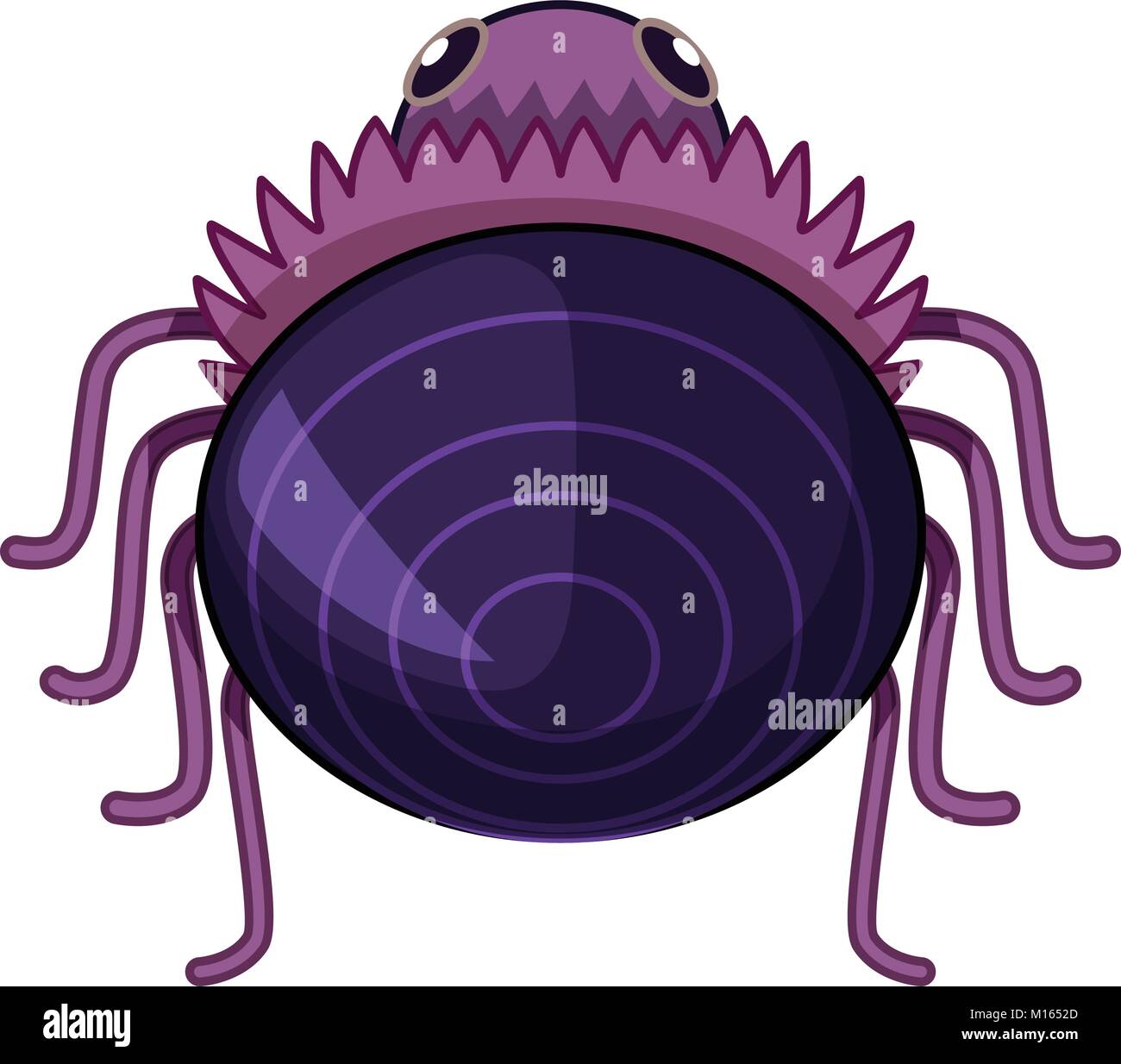 Purple spider on white background illustration Stock Vector Image & Art ...