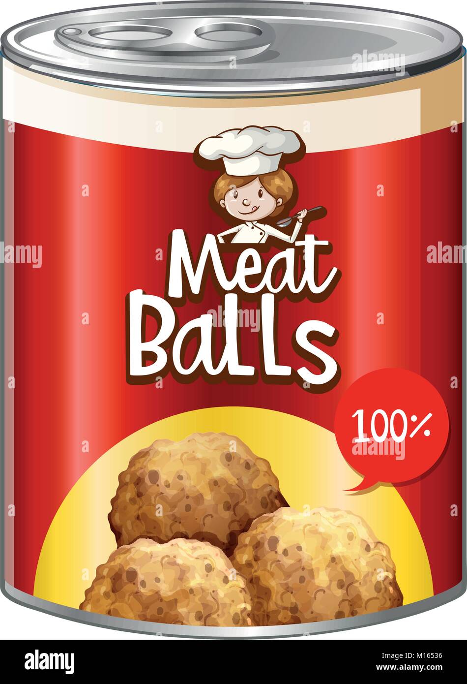 Tin can of meatballs hi-res stock photography and images - Alamy