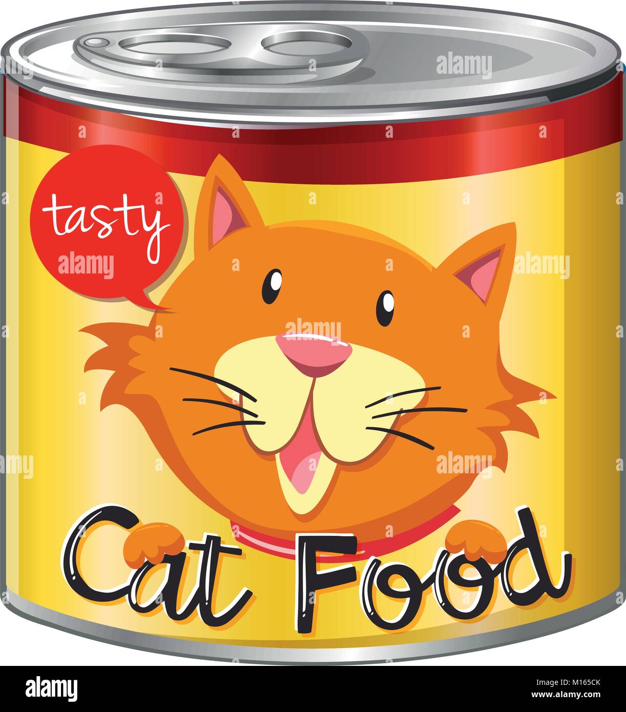 Tin cat food Stock Vector Images - Alamy