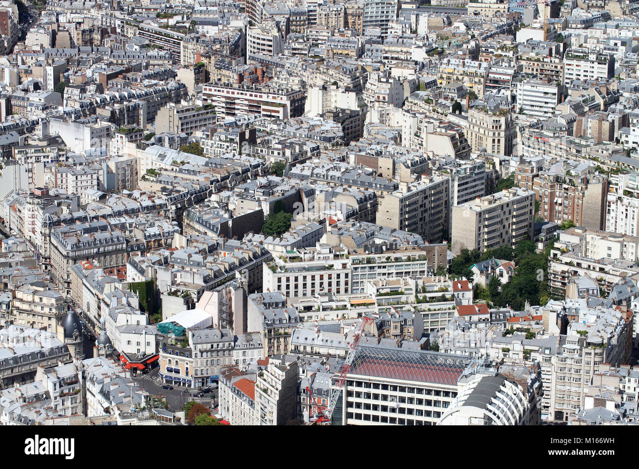 View of Paris from the top of the Eiffel Tower, Paris, France Stock ...