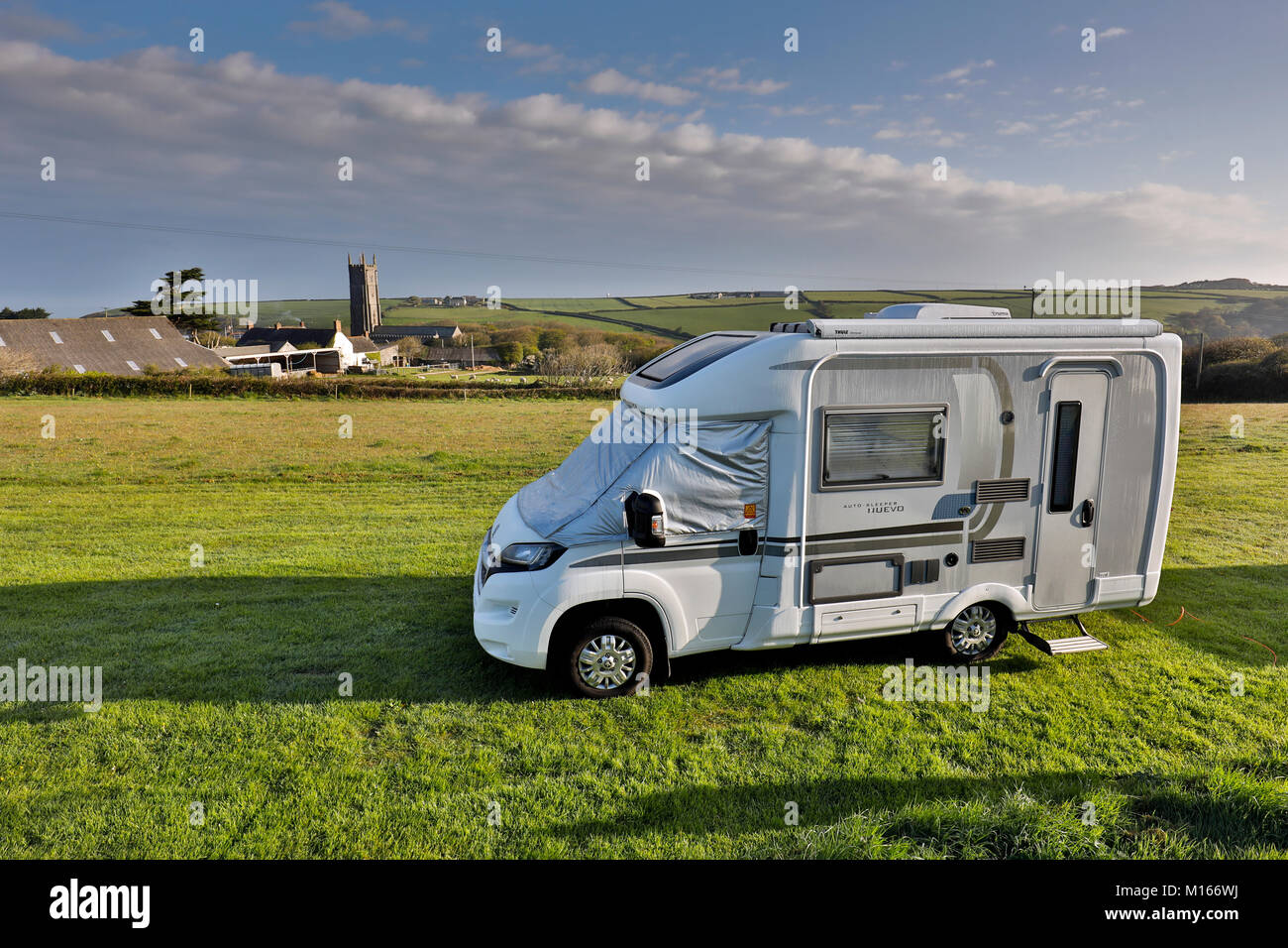 Stoke Barton Farm; Campsite; Devon; UK Stock Photo - Alamy