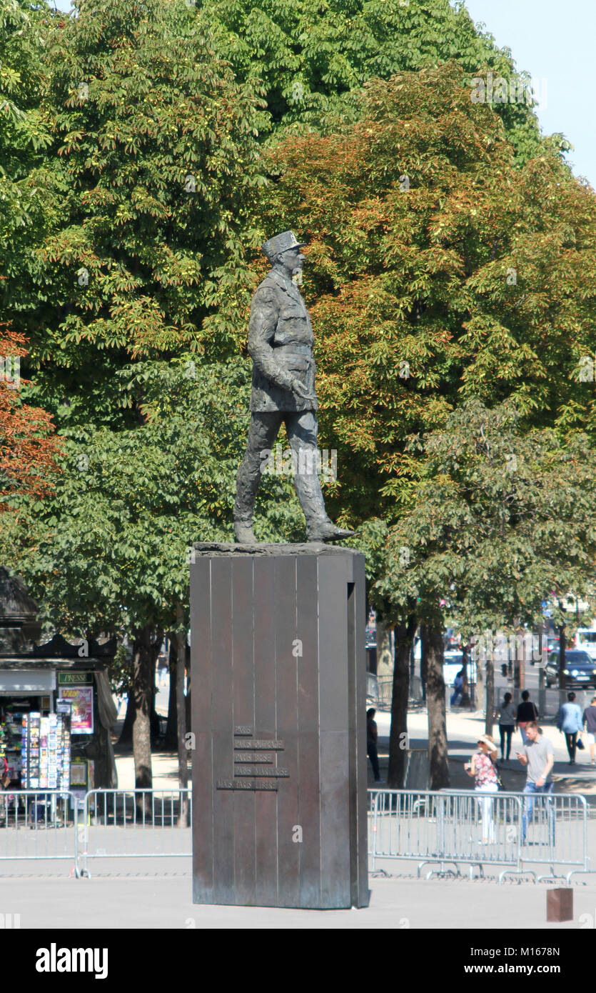 Paris Statue De Gaulle