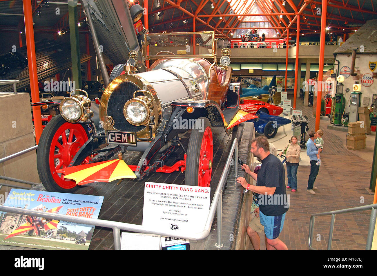 Chitty Chitty Bang Bang car Inside the National Motor Museum at ...