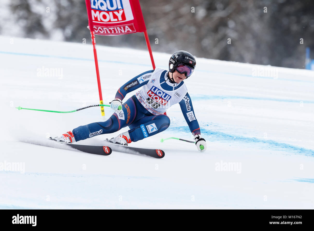 Cortina d’Ampezzo, Italy 21 January 2018. LIE Kajsa Vickhoff (Nor ...