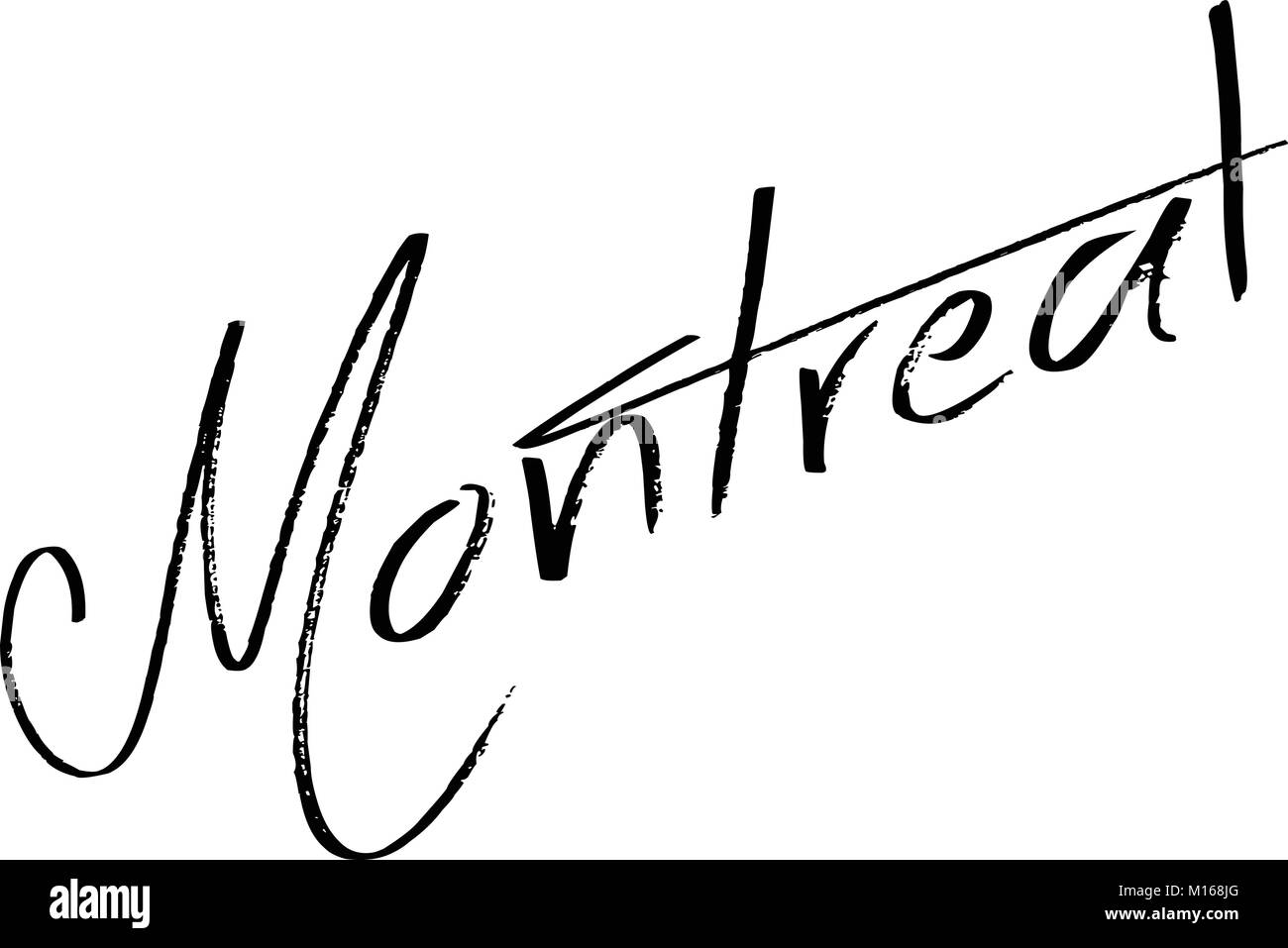 Montreal text sign illustration on white Background Stock Vector Image ...