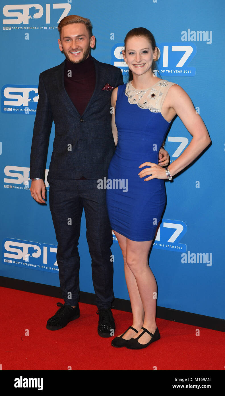 Bryony Page arrives at the Echo Arena Liverpool for The BBC Sports ...