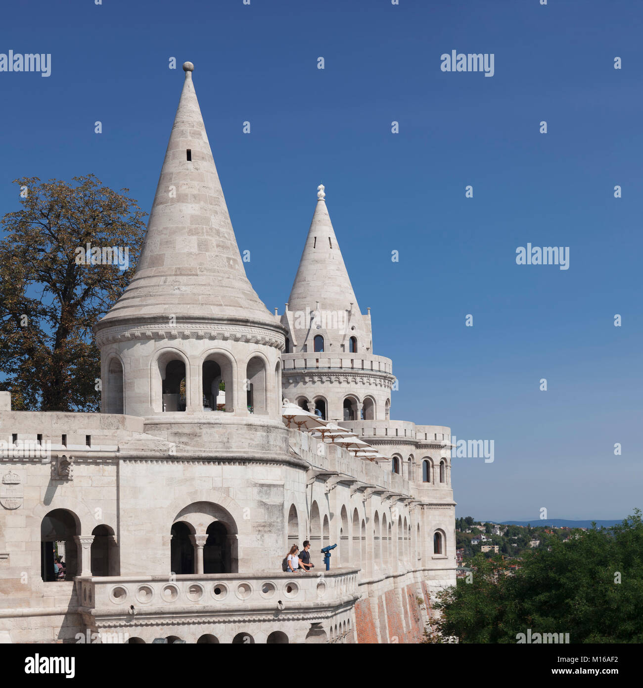 Fishermen's bastion on Buda Castle, Budapest, Hungary Stock Photo - Alamy