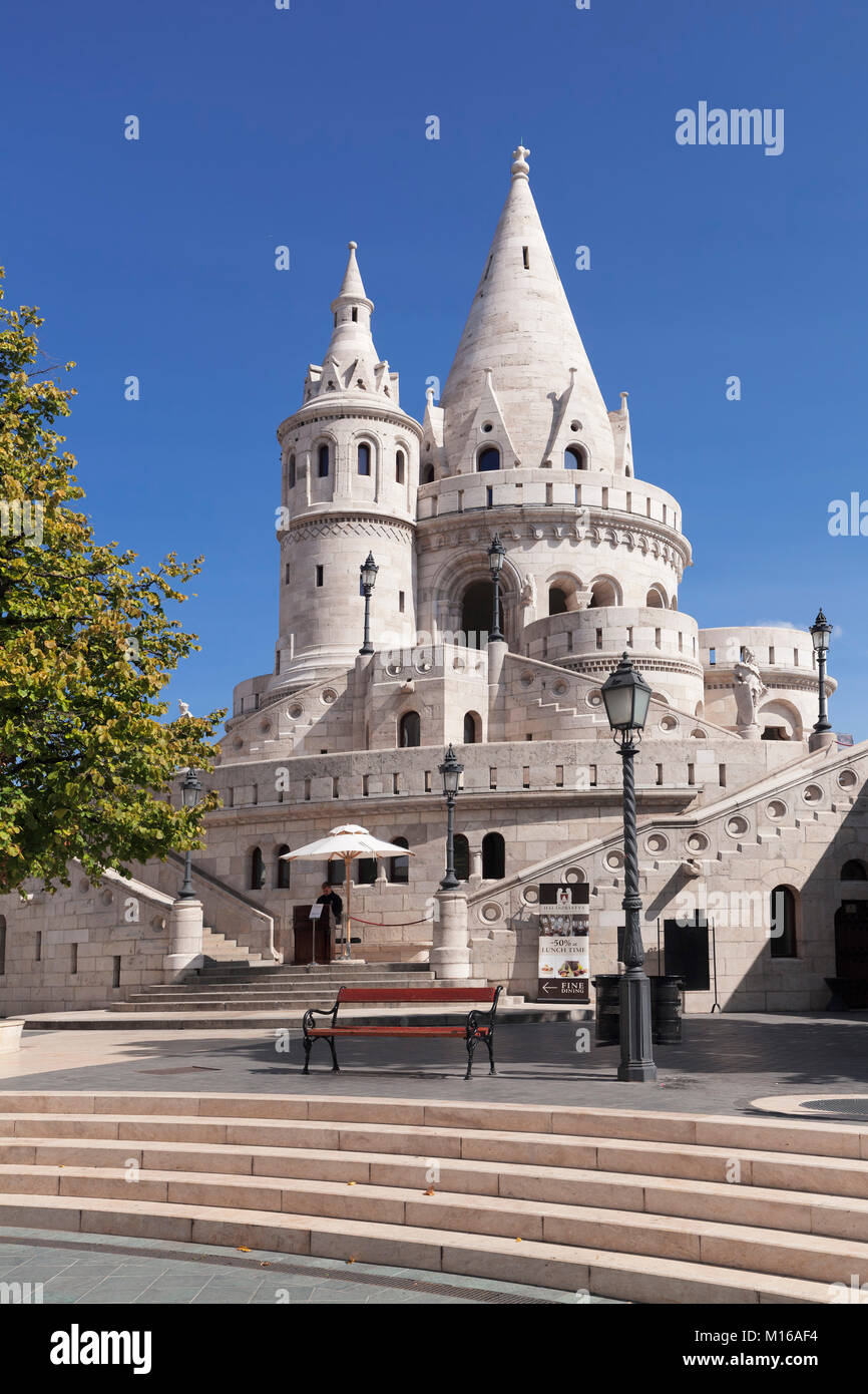 Fishermen's bastion on Buda Castle, Budapest, Hungary Stock Photo - Alamy