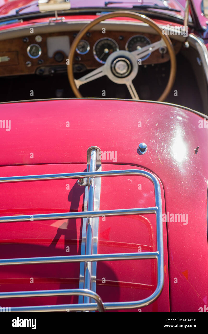 Vintage convertible with open roof Stock Photo - Alamy