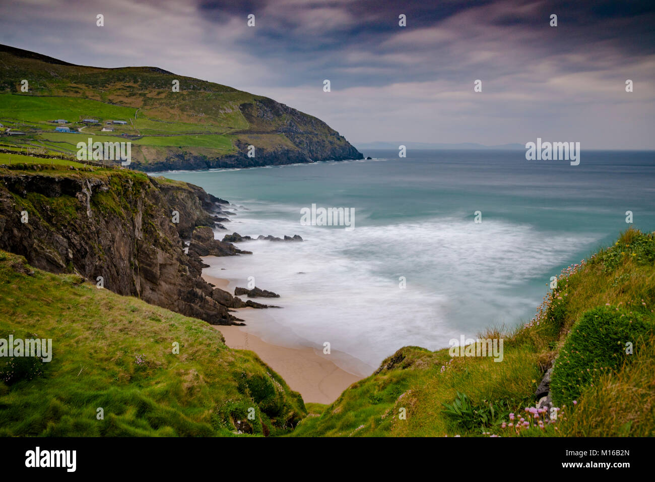 Beautiful coastline landscape with waves in Ireland Stock Photo - Alamy