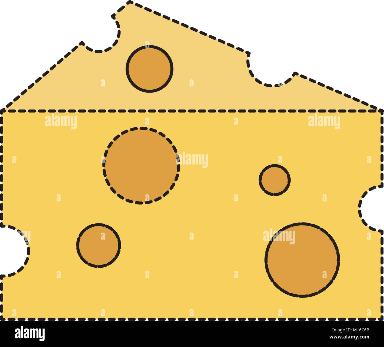 Creamy cheese triangle Stock Vector Images - Alamy