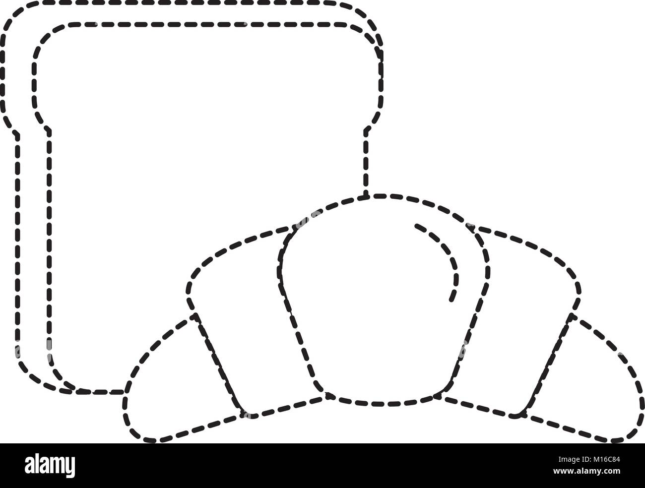 Croissant piece Stock Vector Images - Alamy