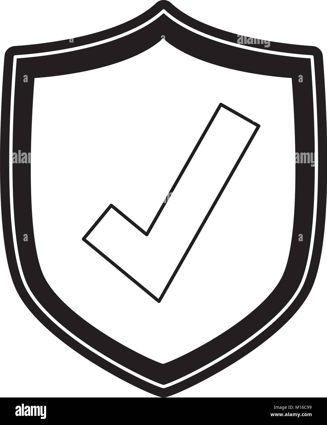 Security shield icon Stock Vector Image & Art - Alamy