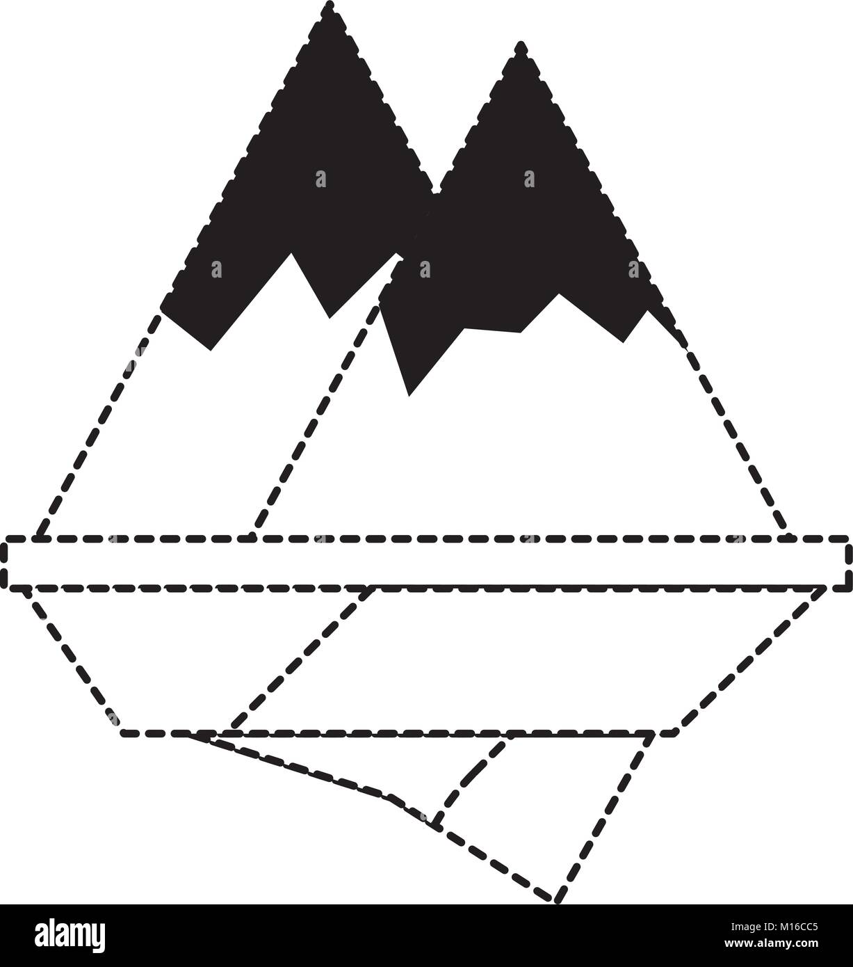 Panoramic view beautiful mountains landscape Cut Out Stock Images & Pictures - Alamy