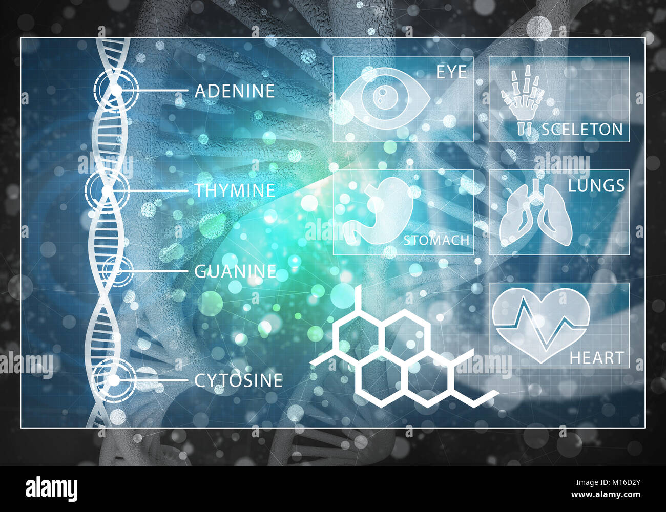 Medicine user interface Stock Photo - Alamy