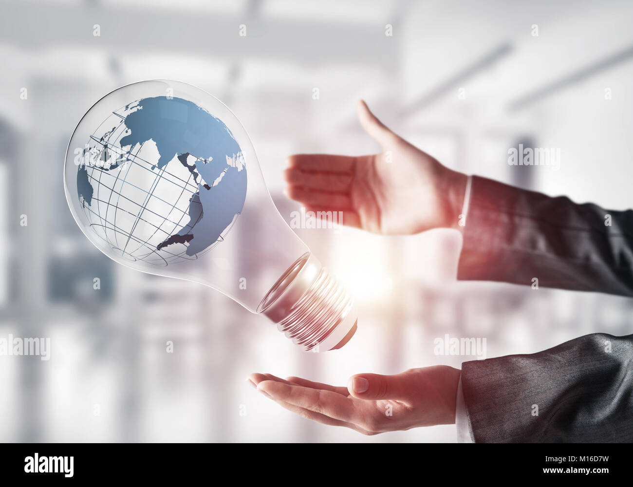 Innovations for the world protection concept Stock Photo - Alamy