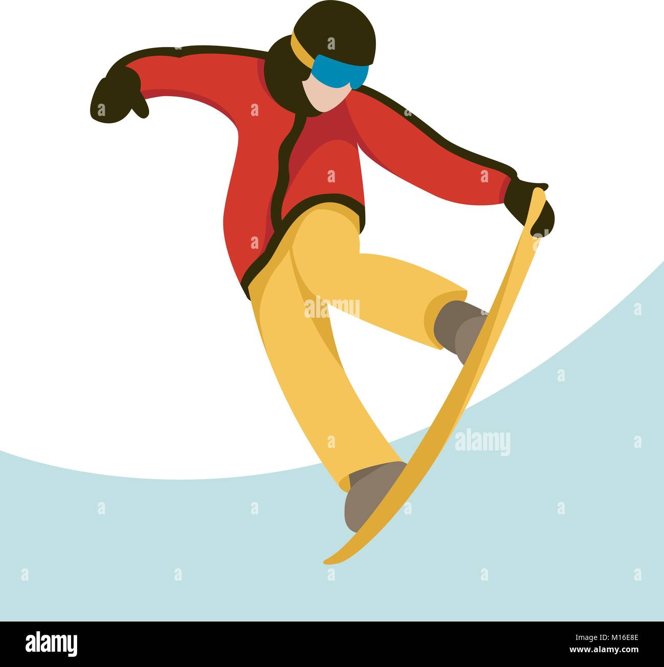 Cartoon snowboarder hi-res stock photography and images - Alamy