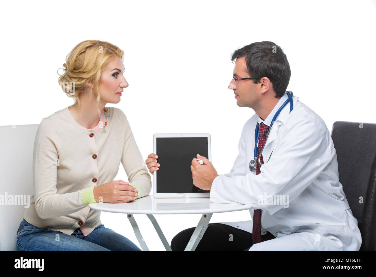 woman at doctor appointment Stock Photo - Alamy