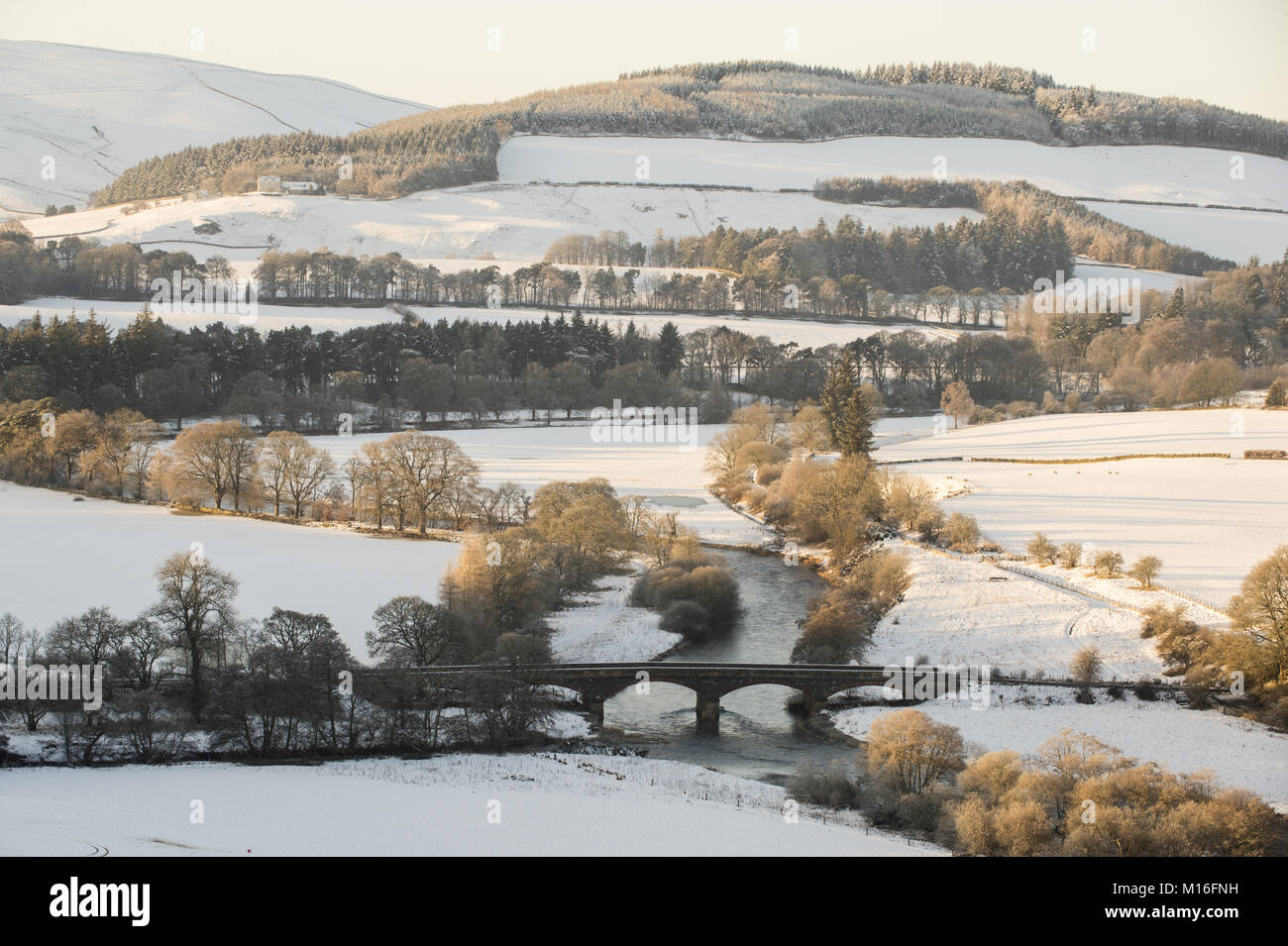 The Scottish Borders has been hit by heavy snow and temperatures as low ...
