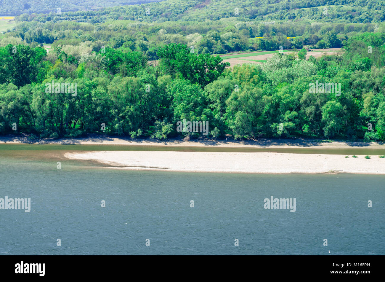 river landscape trees image background Stock Photo - Alamy