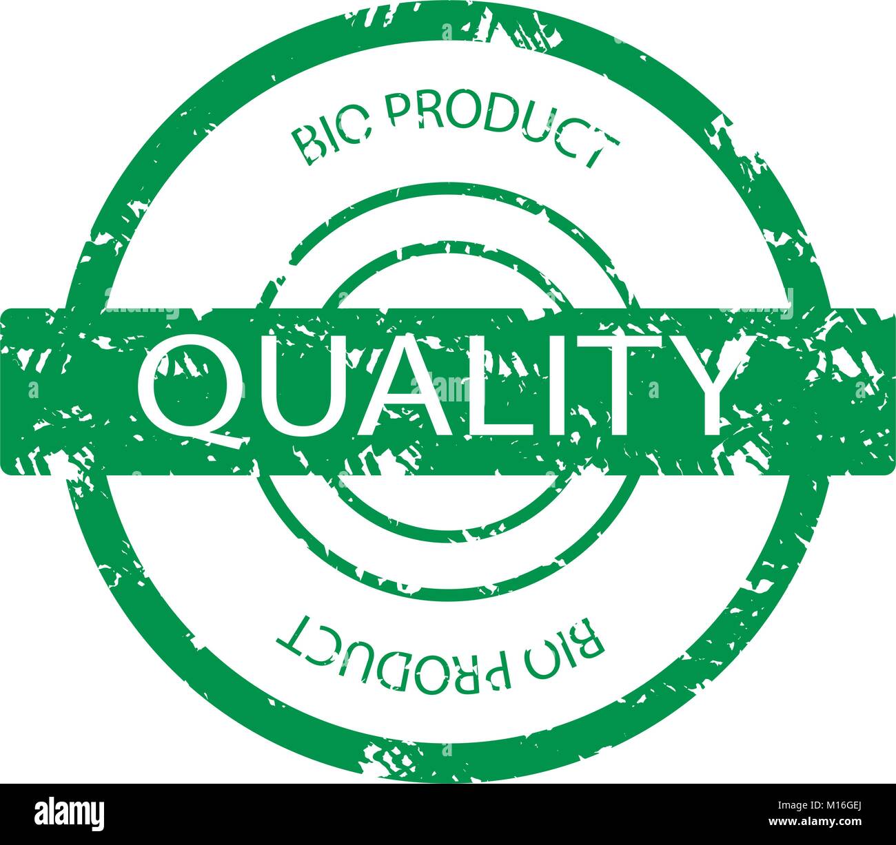 Quality bio product rubber stamp. Quality rubber stamp texture. Vector ...