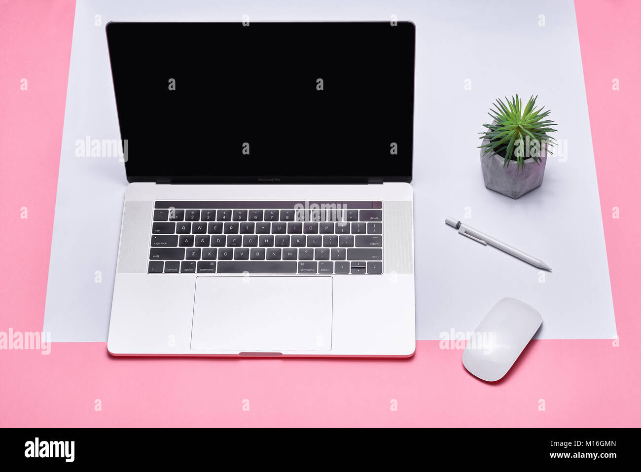 Open laptop with digital tablet. All with isolated screen Stock Photo ...